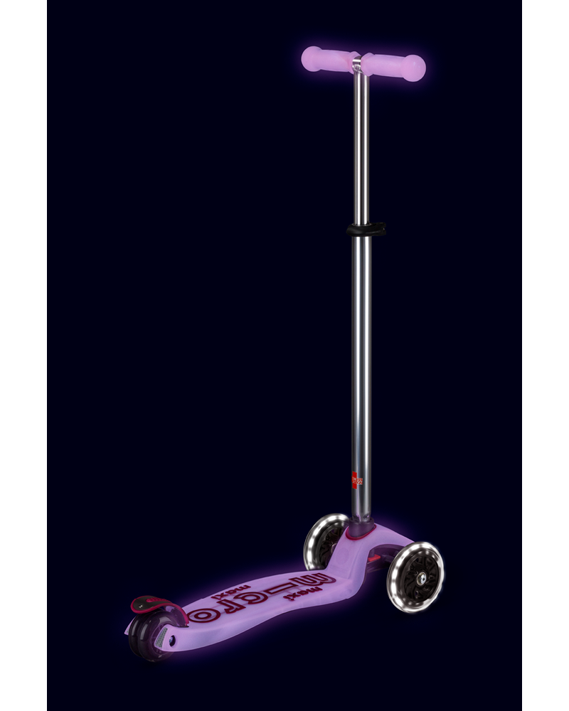 Micro Maxi Deluxe Glow LED Crystal Blue - micro-mobility.com